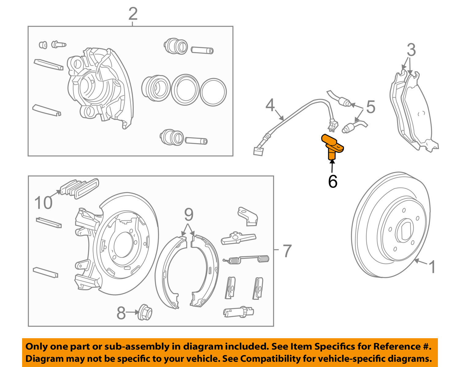 ABS Wheel Speed Sensor Mopar 52129178AC fits 06-07 Jeep Liberty for ...