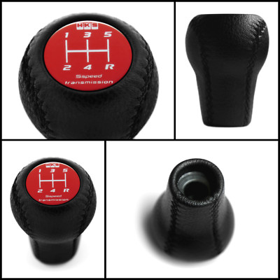 MITSUBISHI JDM 5 SPEED SHIFT KNOB RED STITCH SIGMA LANCER ECLIPSE ...