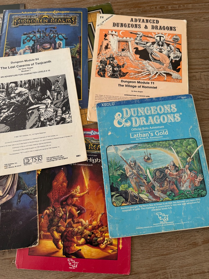 D&D Lot Modules Maps Screen Misc AD&D Advanced Dungeons & Dragons ...