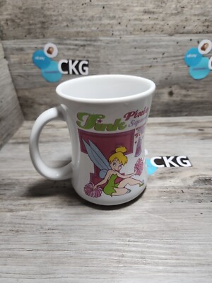 Disney TINKER BELL TINK PIXIE Cheer SQUAD Coffee Tea MUG - Cheerleader ...