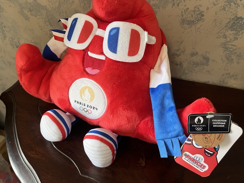 NEW Paris 2024 Olympics Doll Plush Toy Red Official 10 inches | eBay