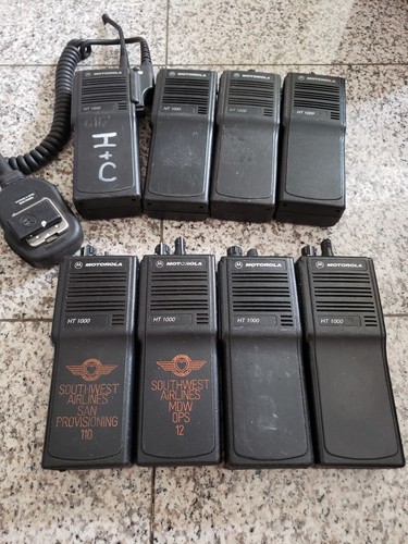 Lot 8 Motorola HT 1000 Two-Way Radio H01RDC9AA3CN/ H01RDC9AA3DN ...