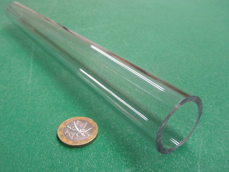 Kmac Polycarbonate Round Clear Tube / Tubing 1.25" x 1.00" (1 1/4" x 1. ...
