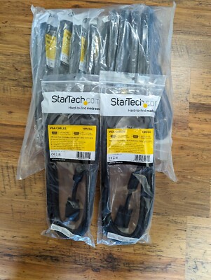 Lot of 12 StarTech 10 ft Coax High Resolution VGA Monitor Cable - NEW ...