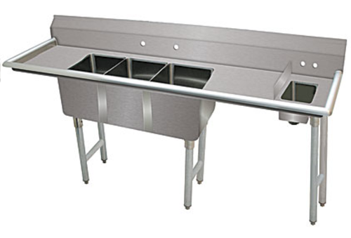 NSF (4) Four Compartment Commercial Stainless Steel Sink 91'' | eBay