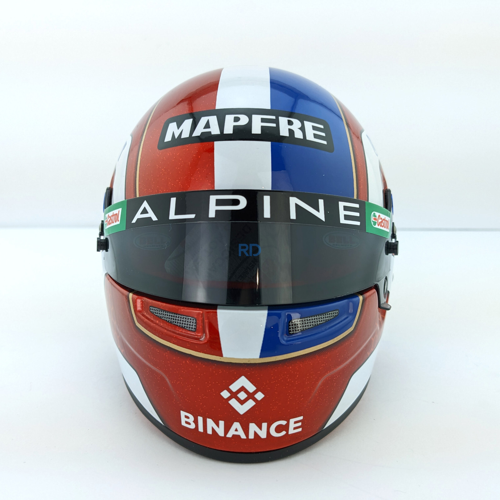 2022 Esteban Ocon Mini Helmet - 1:2 Scale Alpine Bell F1 Helmet - Model ...