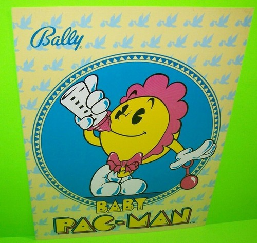 Baby Pac-Man Pinball FLYER Original Unused Retro Game Machine Promo Art ...