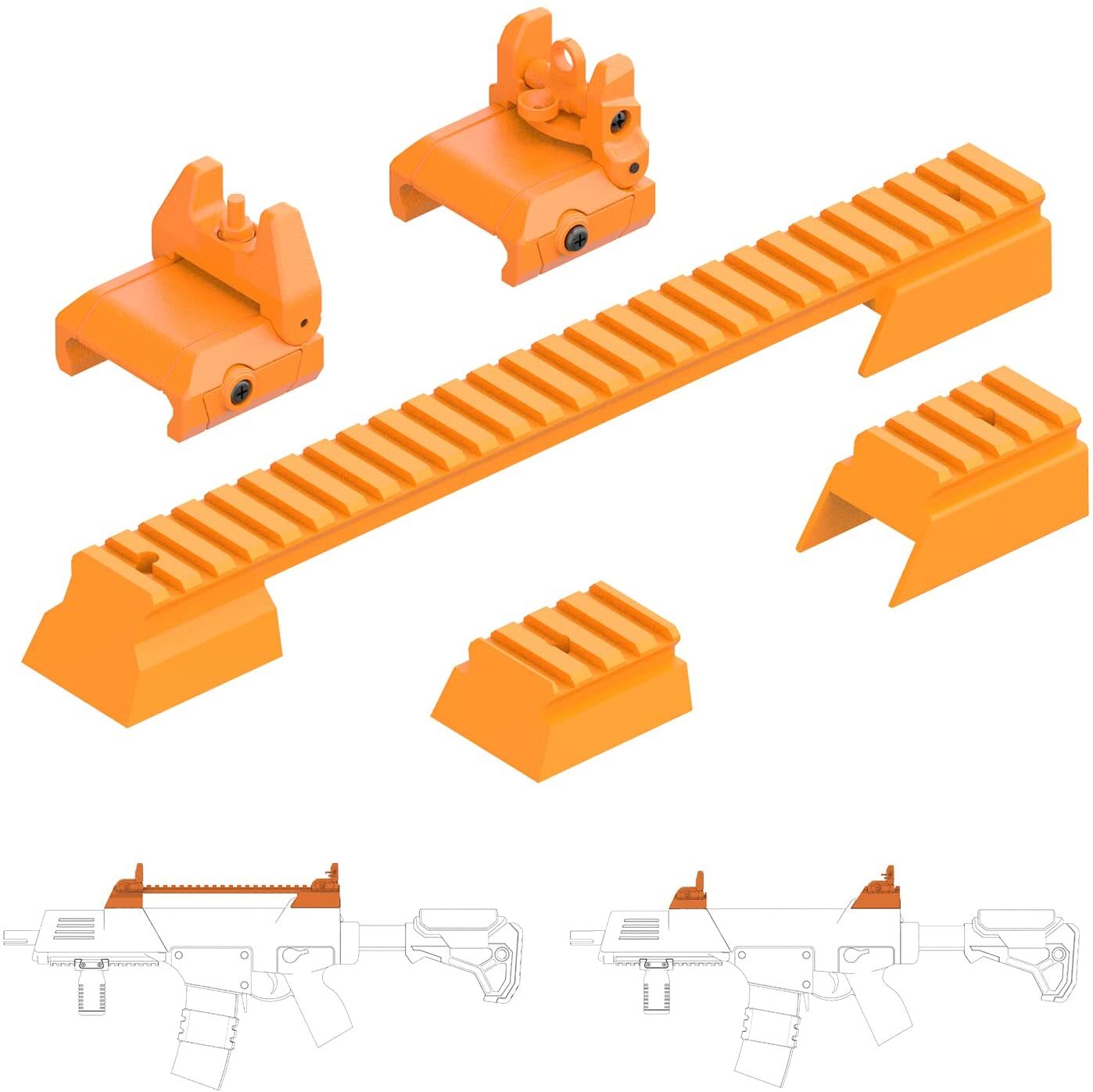 Orange Splatrball Accessories Customize Blaster Compatible SRB400 ...