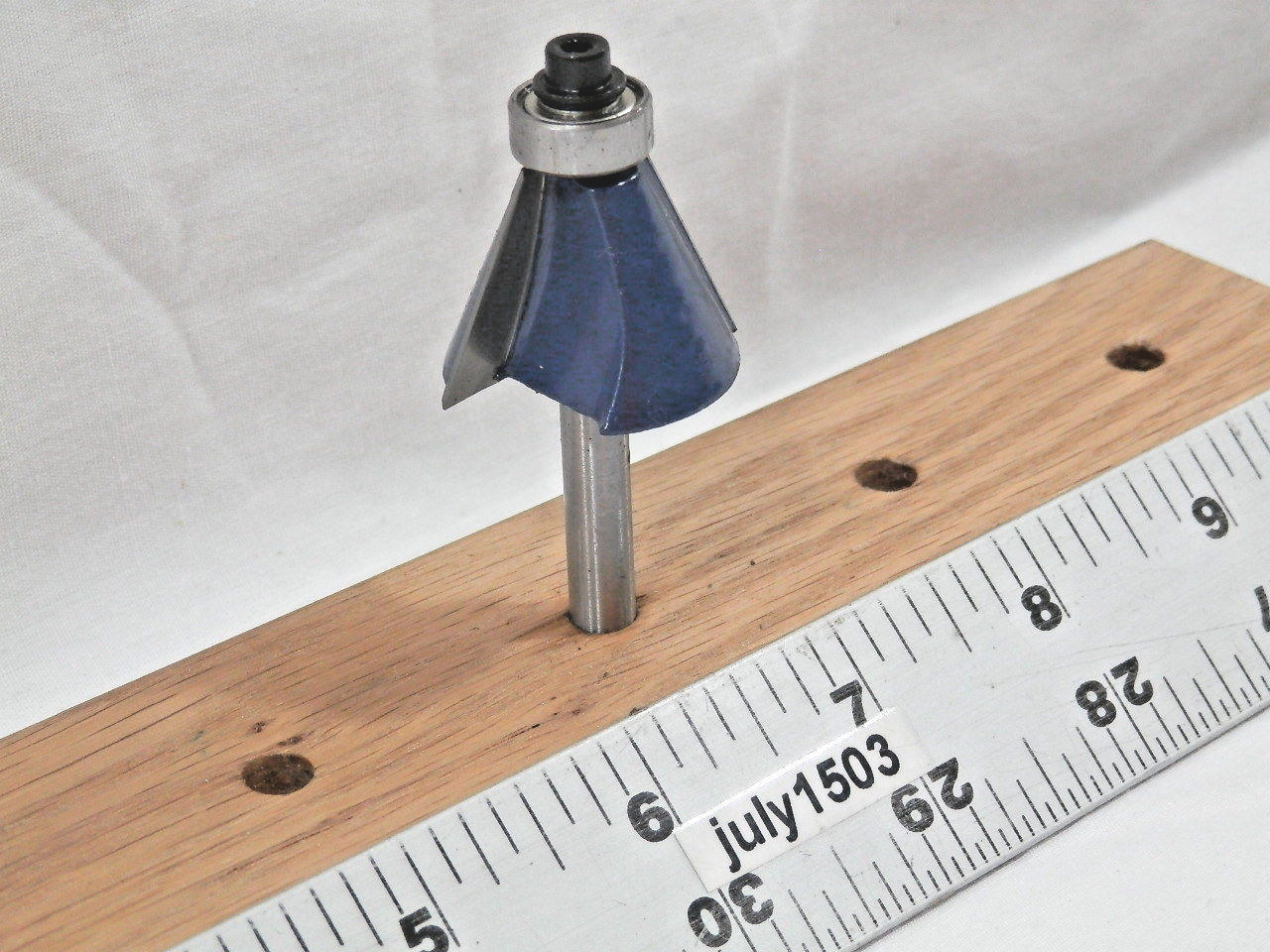 (1) NEW 22.5° Chamfer Bevel Trim 1-1/8OD Carbide Tip Router Bit 1/2 ...