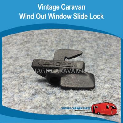 Caravan WIND OUT WINDOW SLIDE LOCK Vintage Viscount Franklin ( BLACK X2 ...