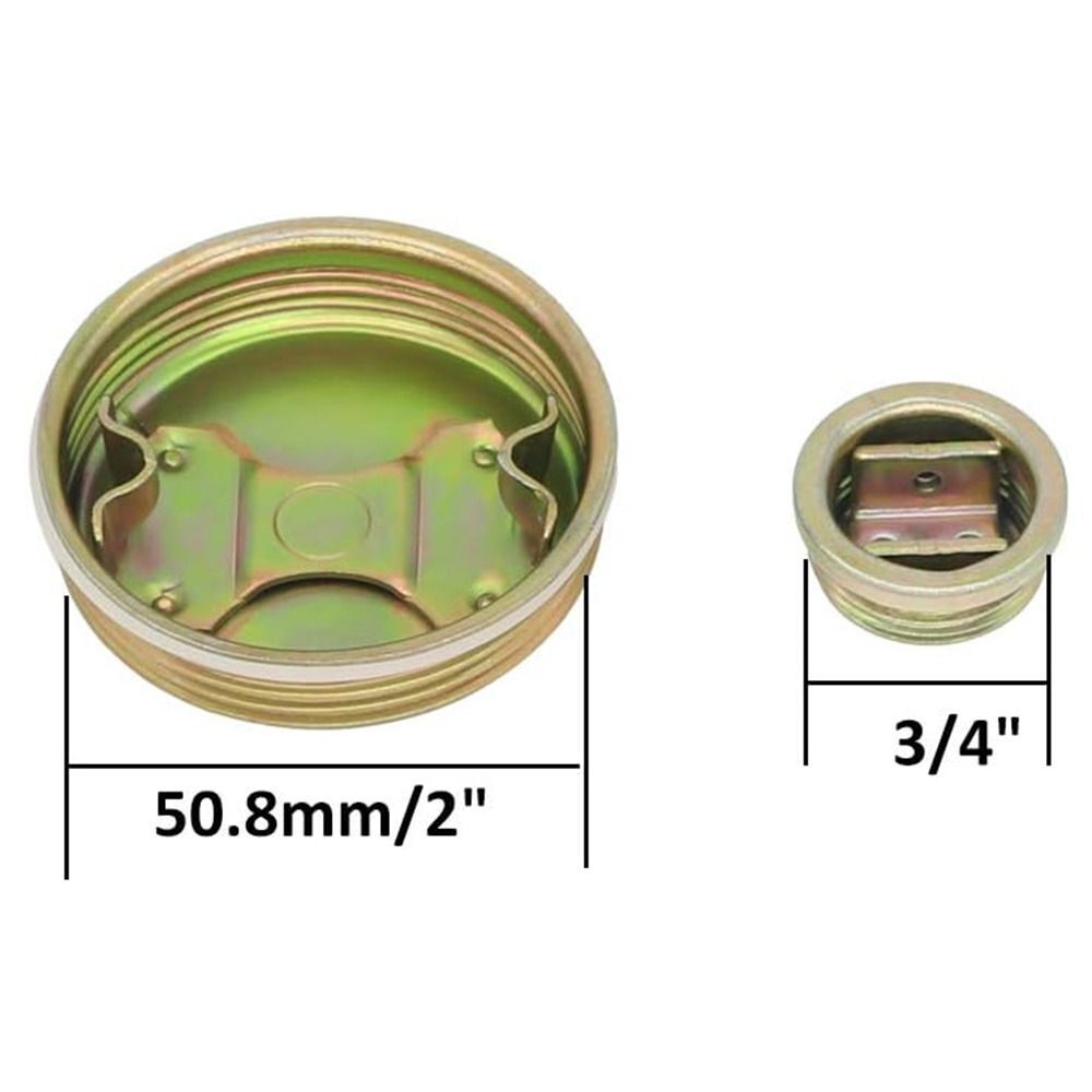 Steel Drum Caps 12-Pack Steel Drum Bung Plugs | 2-inch & 3/4-inch Gold ...