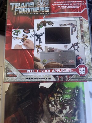 Transformers Peel & Stick Appliques Removable Wall Décor NIP FREE ...