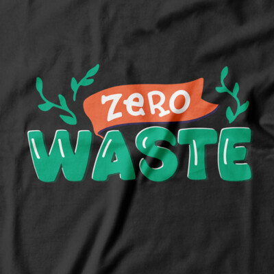 Zero Waste T-shirt Recycling Global Warming Renewable energy | men and ...