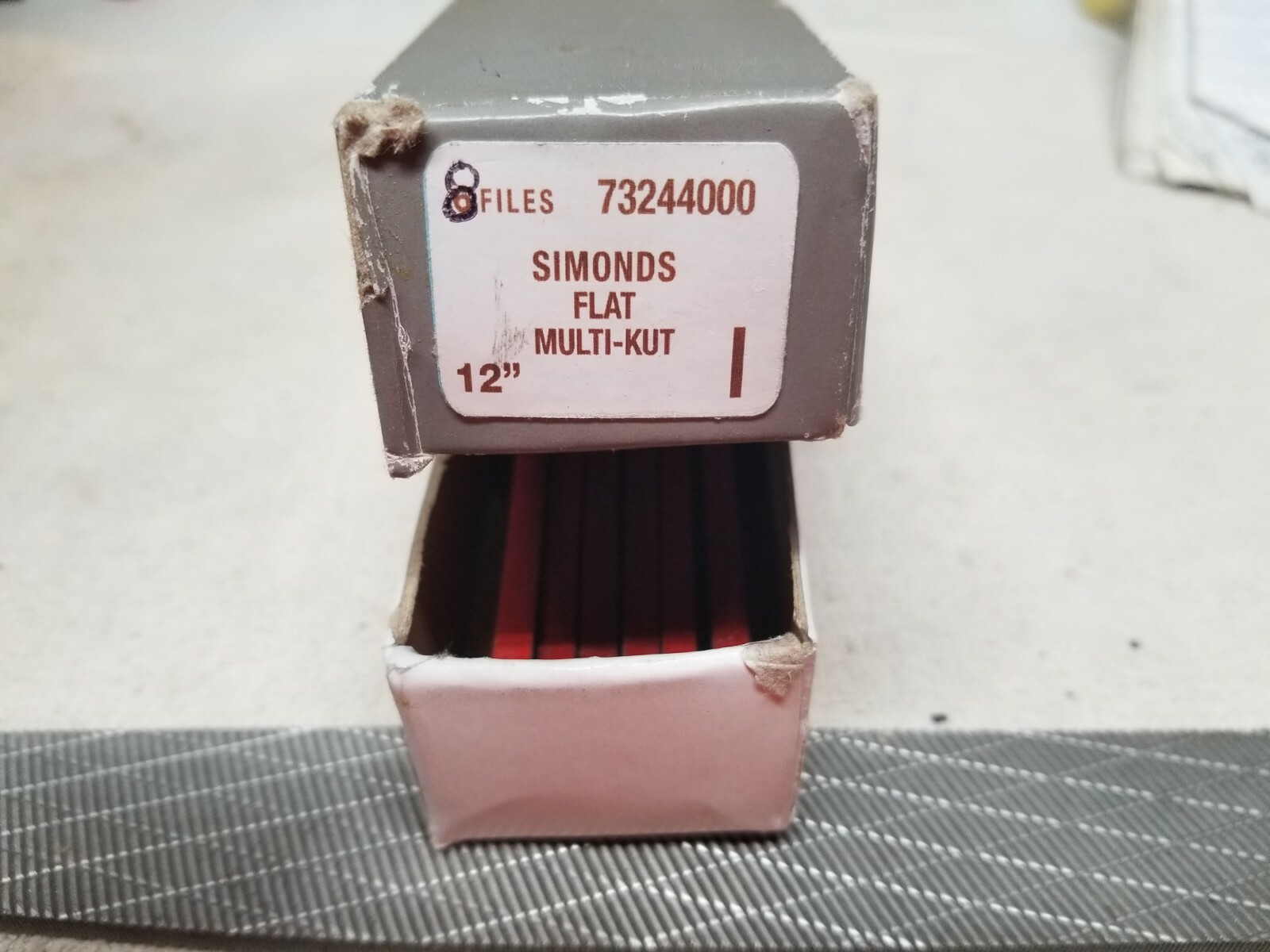 Simonds Flat Hand File American Pattern Chip Breaking Rectangular ...