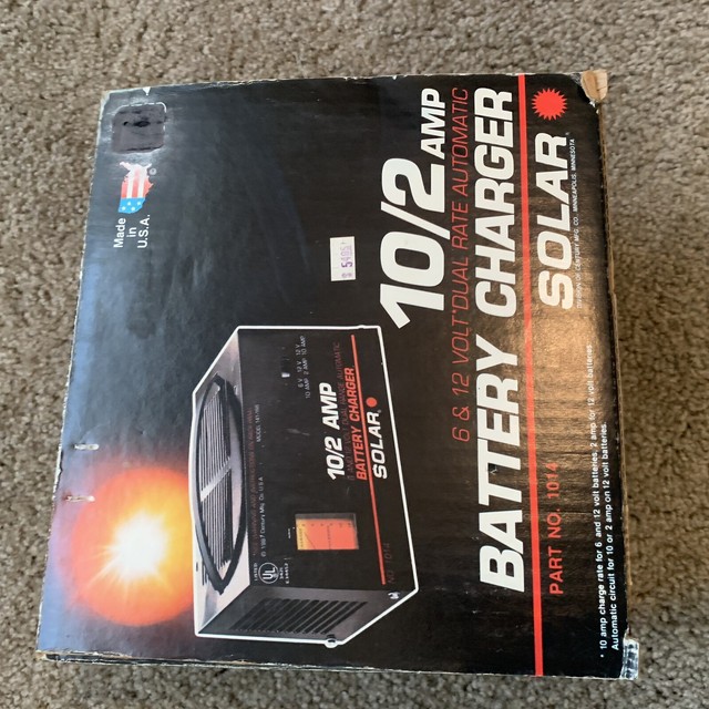 Solar 10/2amp Battery Charger Starter 6 & 12 Volt No.1014 for sale ...