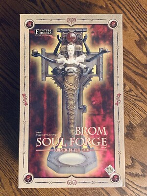 BROM SOUL FORGE STATUE WITH SIGNED BROM ART PRINT | eBay