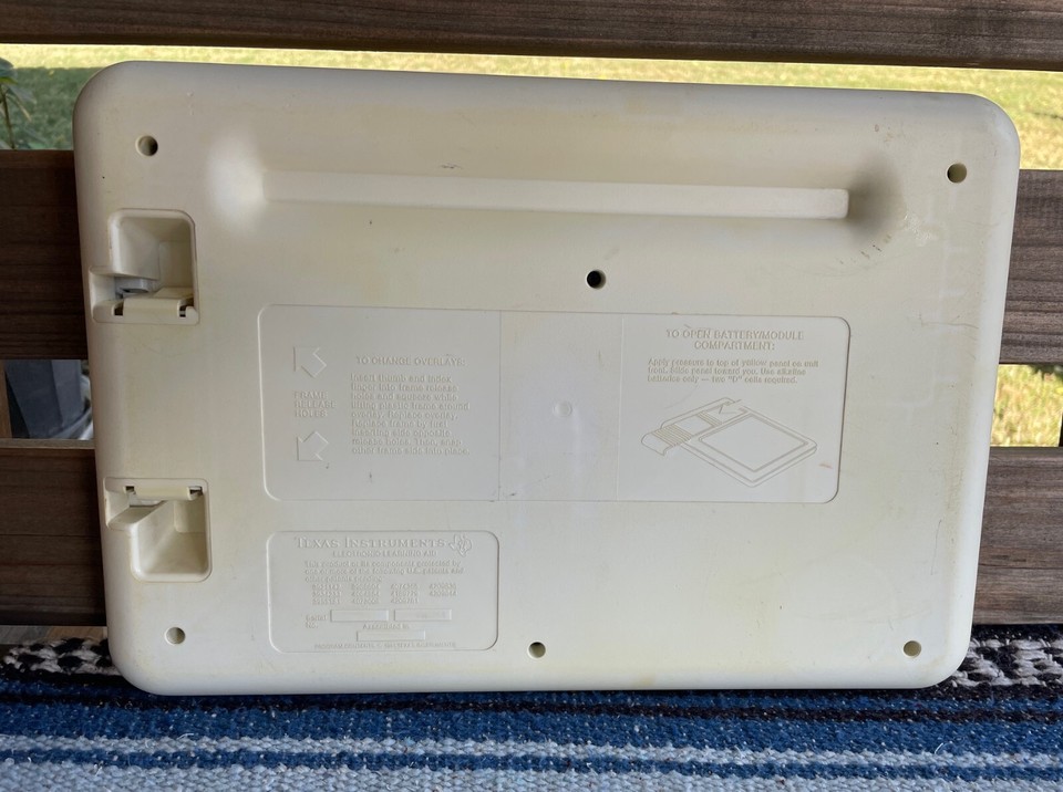 Vtg 1981 Texas Instruments Touch & Tell NOT WORKING , 3 Overlays, 1 ...