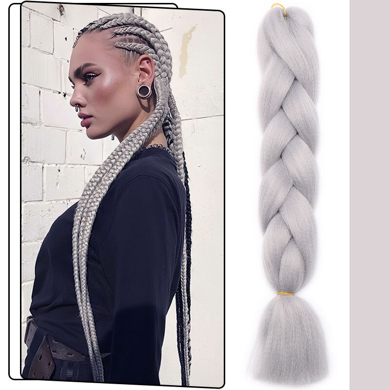 Mega Thick Box Braid Long Jumbo Braiding Hair Extension As Human Real ...