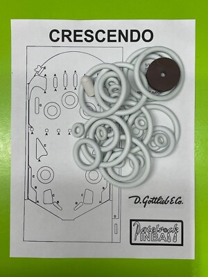 1970 Gottlieb Crescendo Pinball Machine Rubber Ring Kit | eBay