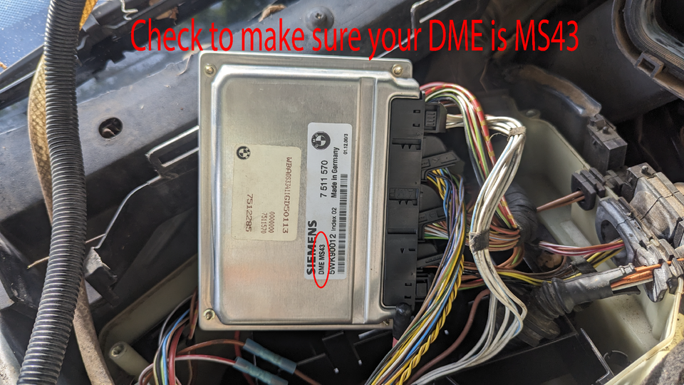 Factory Reset with EWS Deleted - MS43 DME for BMW E46, E39 with M54b25 ...