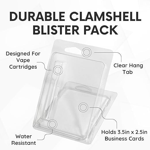 Clamshell Blister Packaging for Cartridge 100 Pack Packaging Only Flat ...