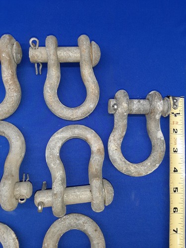 Lot Of 10) 3/4" Shackle Anchor Lifting Hoist Wire Cable Clevis Pin Bolt ...