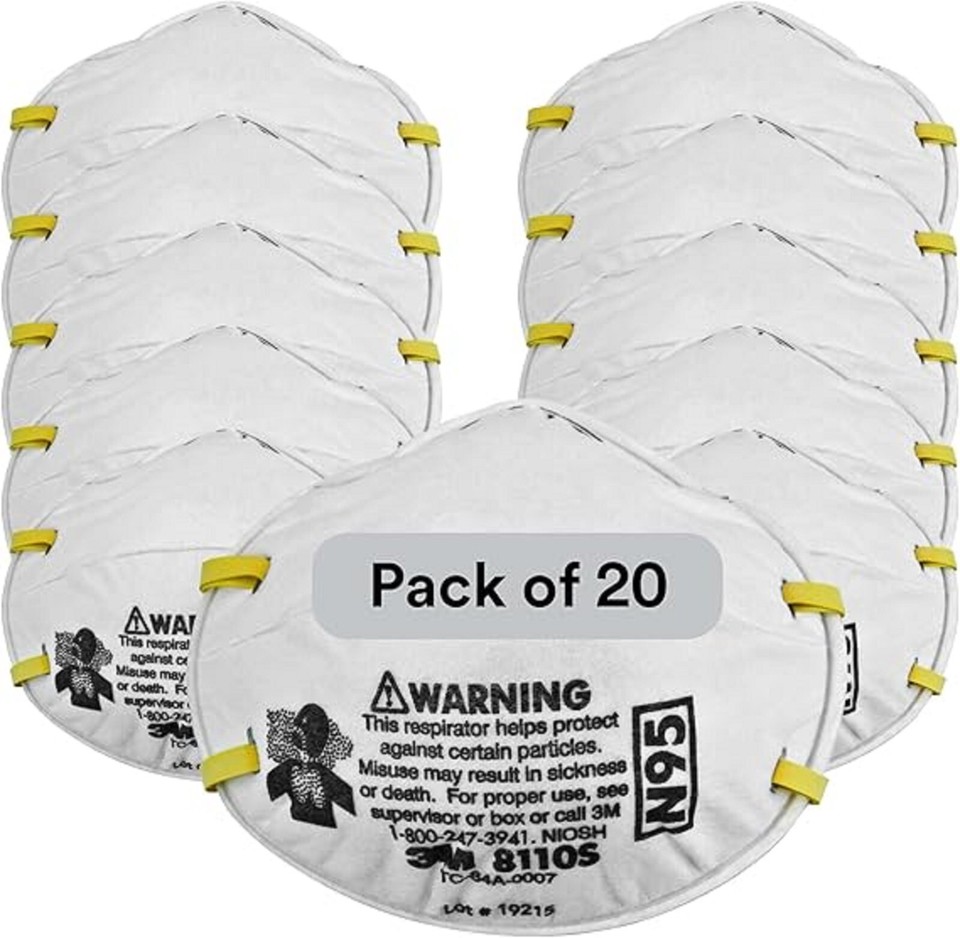 1- Box Of 20 3M 8210 N95 Disposable Protective Particulate Respirator ...