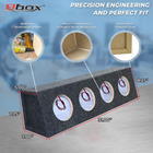 Bbox Audio Tuned 4 Way 6.5 Wedge Shape Car Speaker Boxes & Enclosures ...