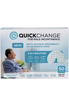 Men'S Incontinence Wrap, Maximum Absorbency Catheter Alternative for ...