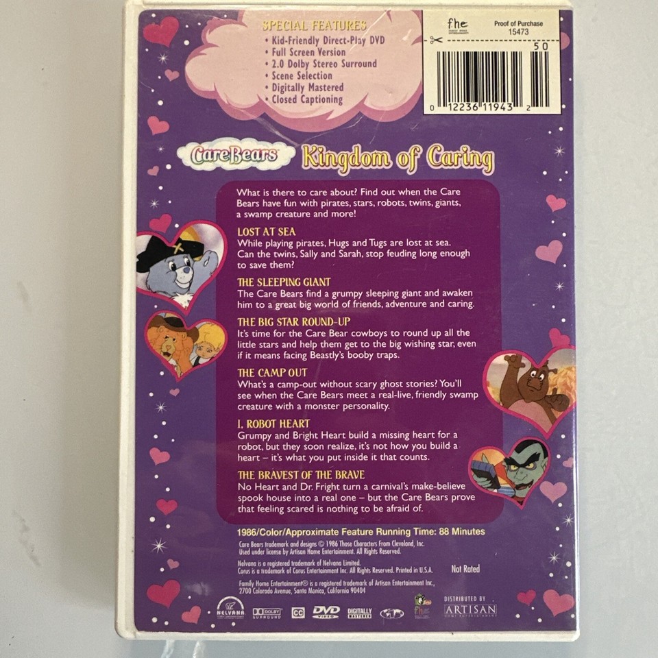 Care Bears: Kingdom of Caring (DVD, 2004) 12236119432 | eBay
