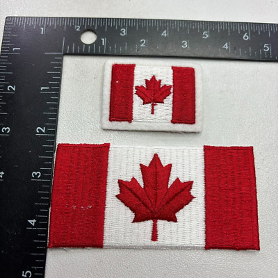 Vintage 2 Patches CANADA MAPLE LEAF CANADIAN FLAG Patch Lot 00J5 | eBay