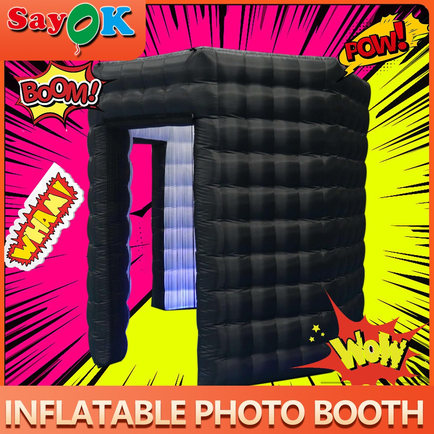 NEW Octagon Inflatable Photo Booth Backdrop | Grelly USA