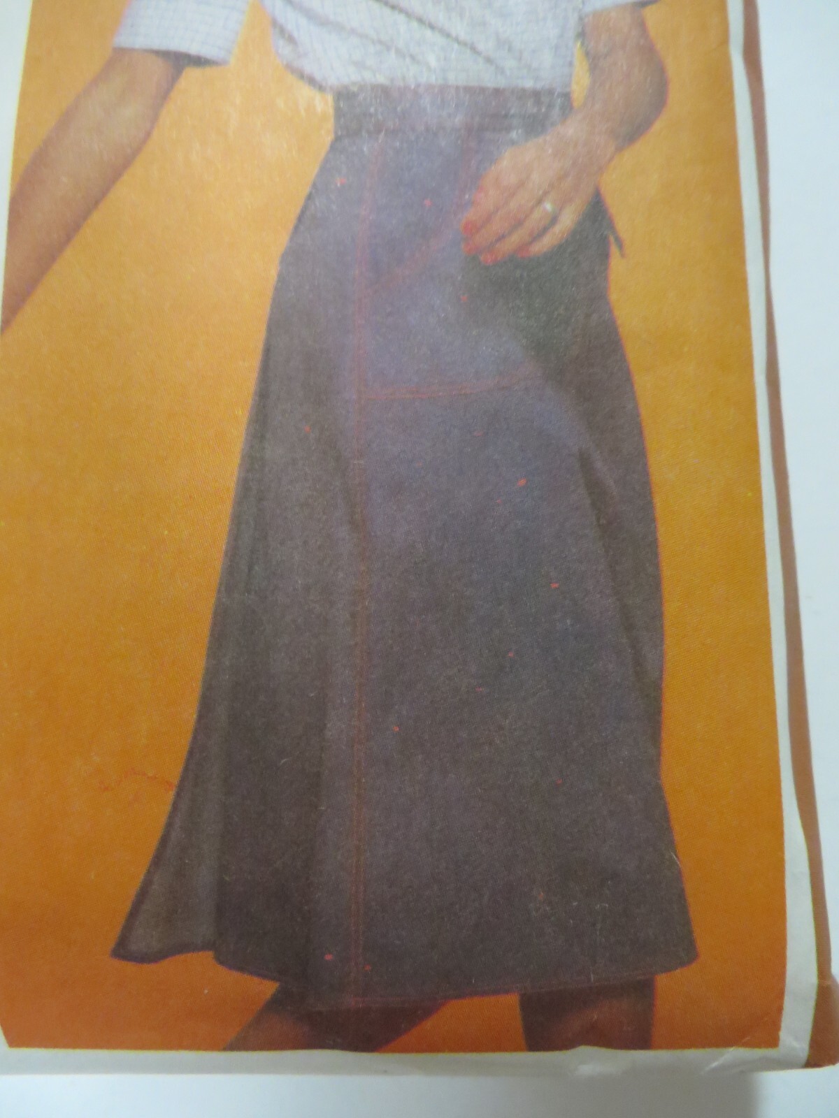 Vintage 80's Simplicity 9542 BACK-WRAP SKIRT Sewing Pattern Women Size ...