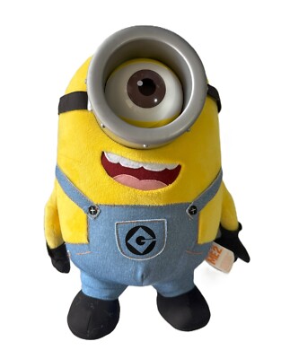 Thinkway Toys DESPICABLE ME Plush Stuart TALKING Minion Light UP 17 ...