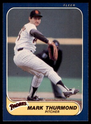1986 Fleer Mark Thurmond San Diego Padres #337 | eBay