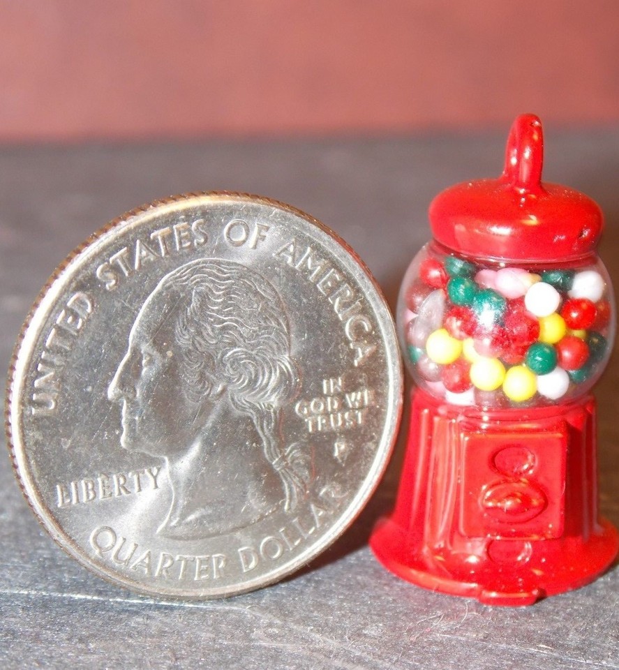 Dollhouse Miniature Store Gumballs Dispenser 1:12 inch scale B285 ...