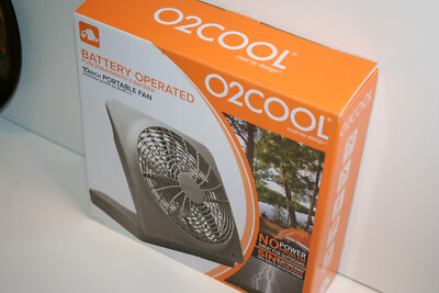 O2 cool fan 10 inch PORTABLE BATTERY OPERATED | eBay