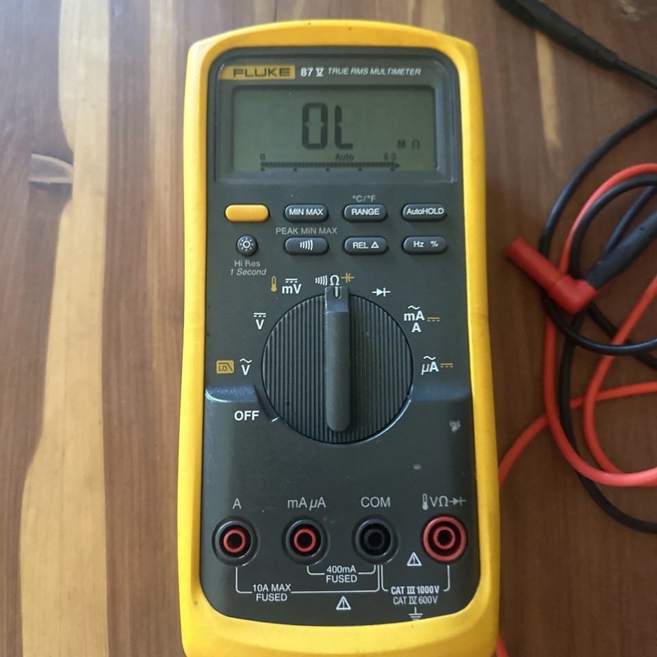 Fluke 87v Industrial True-rms Multimeter with Temperature in Excellent ...