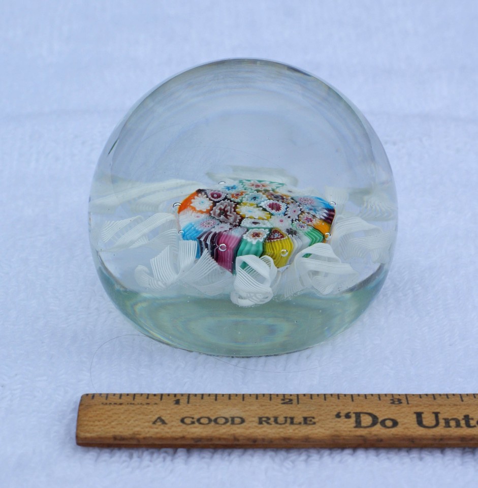 Vintage Murano (Made in Italy) Millefiori-Style Confetti Art Glass ...