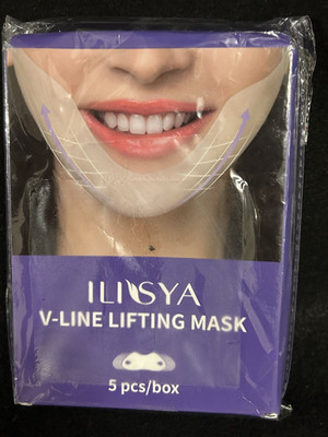 ILISYA 5-Pack V-Line Lifting Mask Women Ear-Hanging Hyaluronic Acid ...
