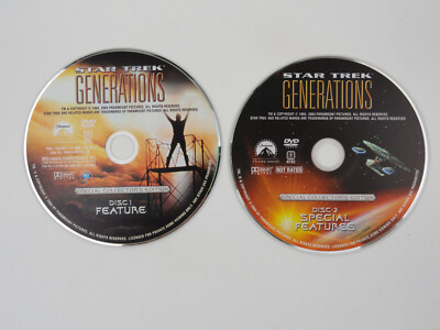 Star Trek: Generations (DVD, 1994, 2-Disc, Special Collectors Ed) - DISCS ONLY 97360523447| eBay