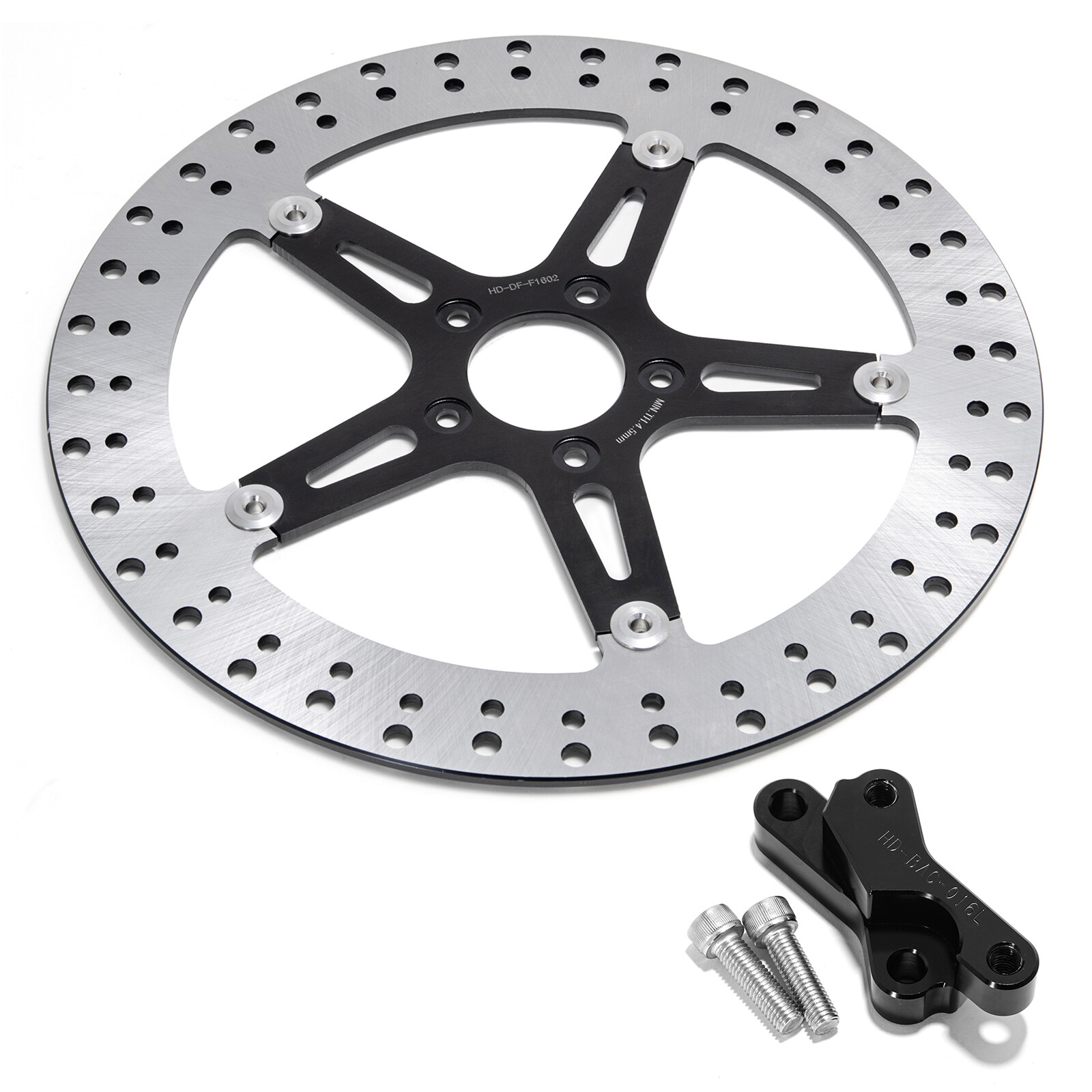 14 Big Floating Front Brake Rotor Bracket Kit For Harley Softail