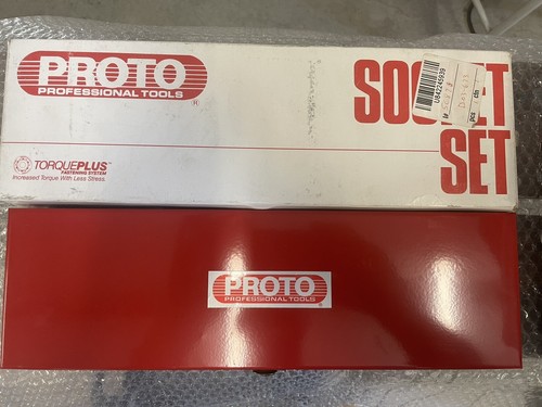 NEW Stanley Proto 3/8 Drive Metric Socket Set J52218 In Case USA Made 6 ...