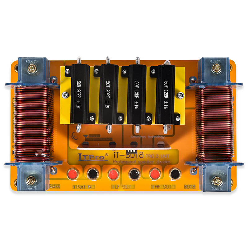 1x 2000W 2 Way Speaker Frequency Divider Crossover Board Tweeter Woofer ...