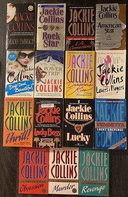 15 Jackie Collins Books- Titles listed and books pictured | eBay