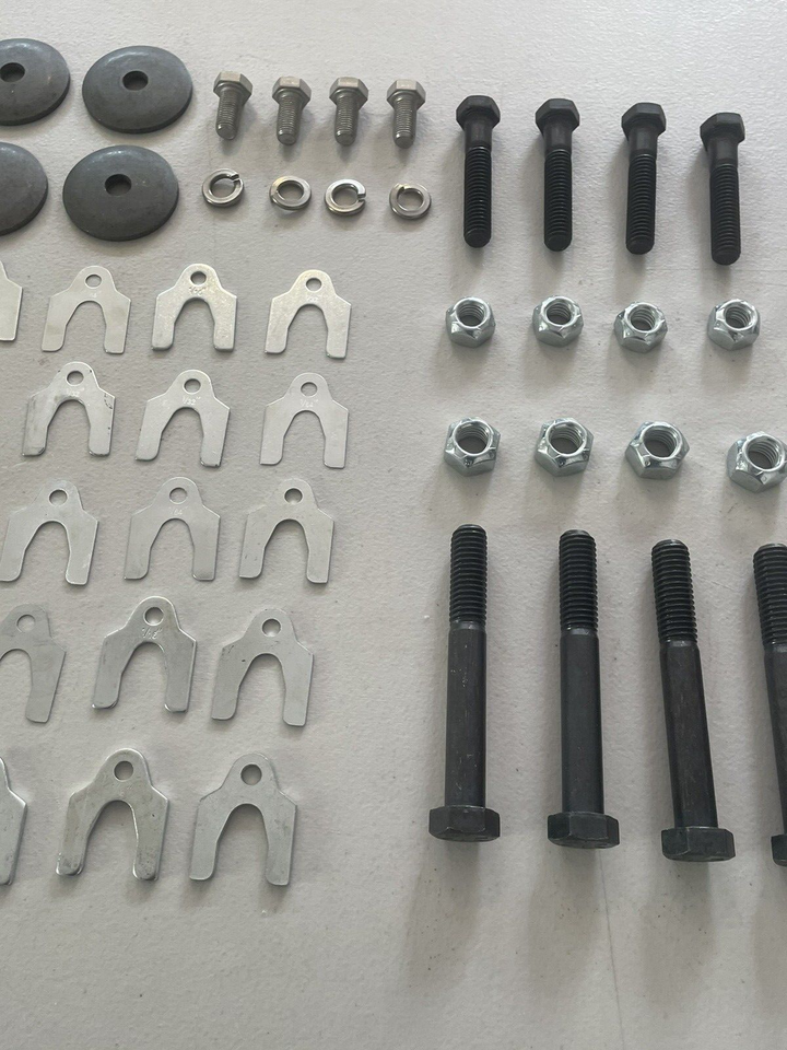 OE Bolts Control arm Bolt Kit Upper & Lower + Shaft Bolts & Shims 48 ...