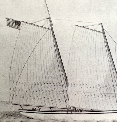 Pilot Boat WMJ Romer Captain McGuire 1942 Art Antique Print Nautical ...