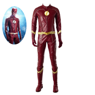The Flash Barry Allen Costume The Flash Season 4 cosplay suit fullset ...