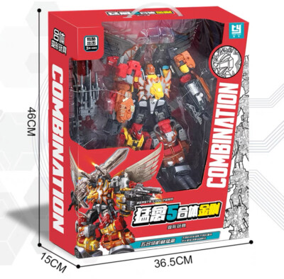 5 IN 1 Predacons Combiners Wars KO Transformers Predaking G1 30cm NoBox ...