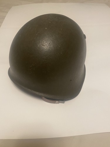 Swiss Army BT74 55-56 Steel Helmet Militaria Switzerland with leather ...